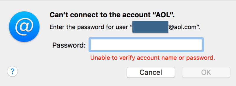 6 Ways To Fix Unable To Verify Account Name Or Password In Aol Mail
