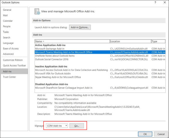 How to Fix Missing Microsoft Teams Add-in for Outlook in Windows 10 - Saint