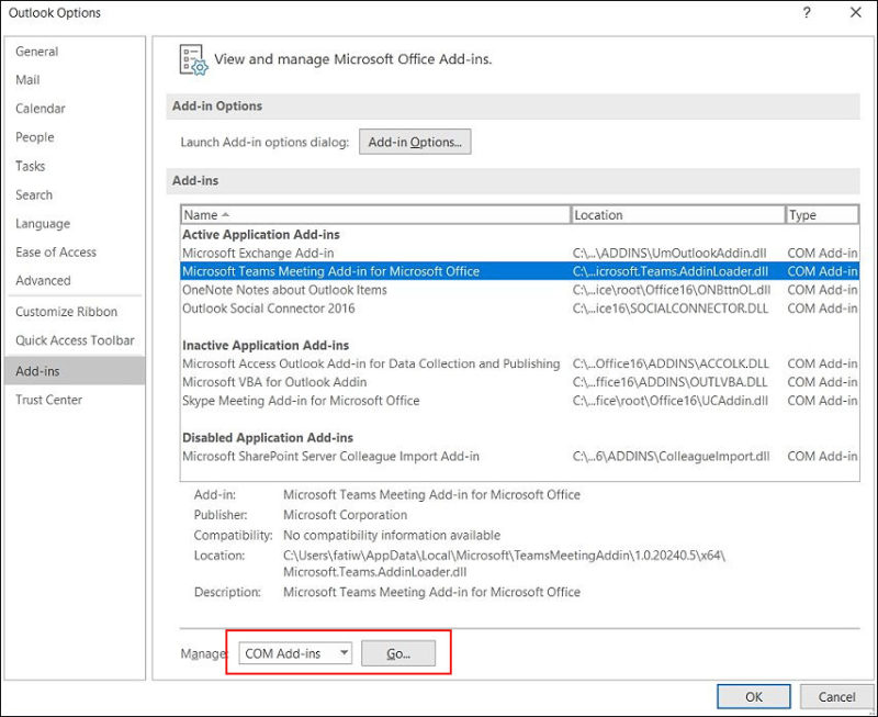 How to Fix Missing Microsoft Teams Add-in for Outlook in Windows 10 - Saint