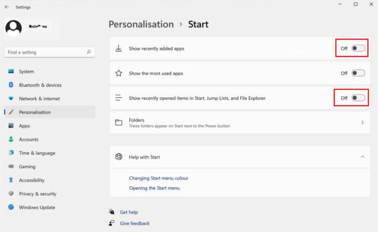 How to Remove Recommended from Start Menu on Windows 11