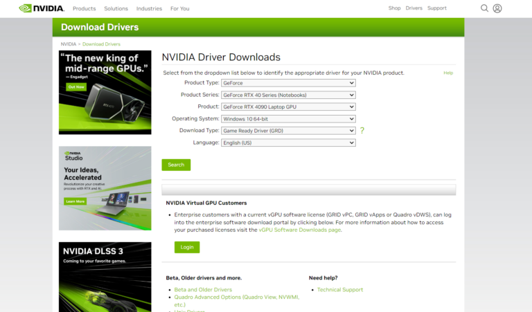 How to Fix NVIDIA GeForce Experience Driver Download Failed Error