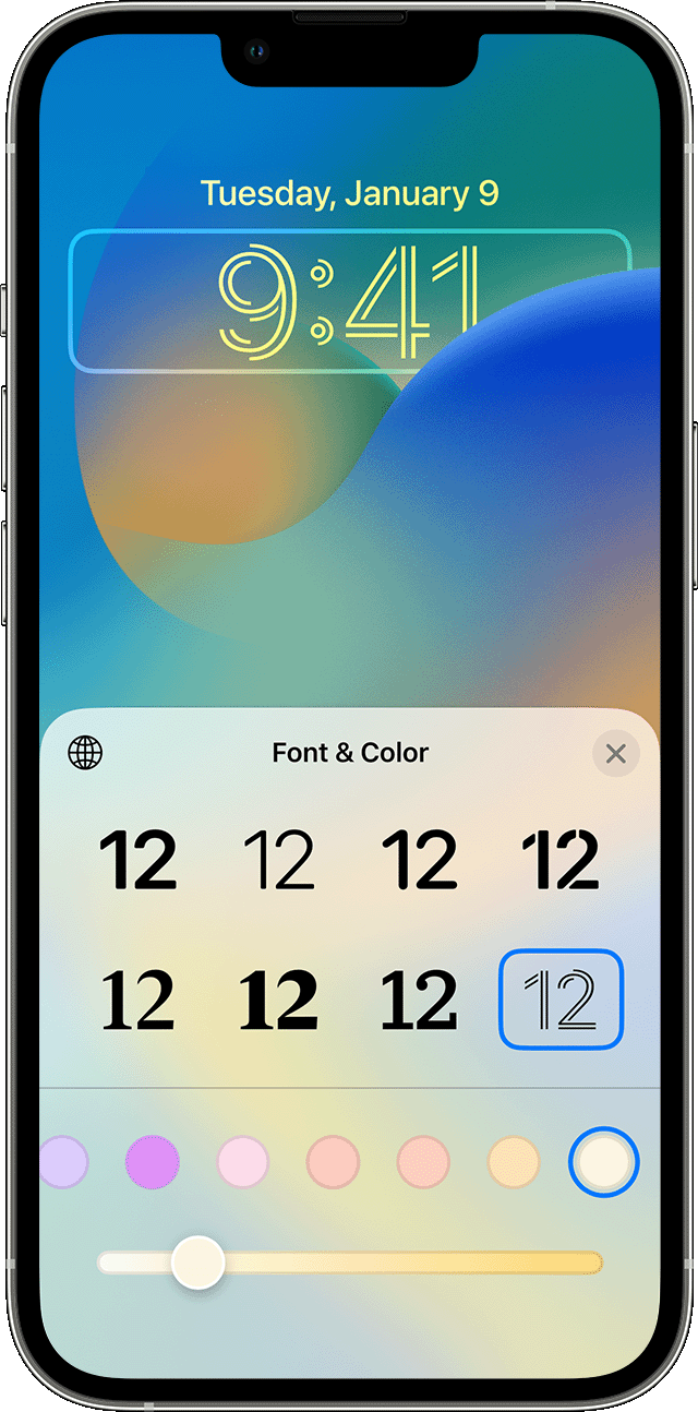 How to Fix Very Dim Lock Screen Clock Text on iOS 16